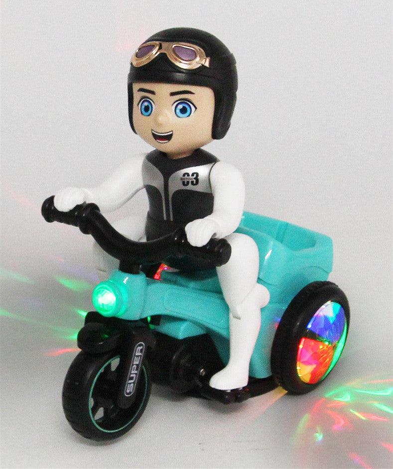 LED Lit Dancing Tricycle Rotating Electric Toy with Lights – KIDSOM